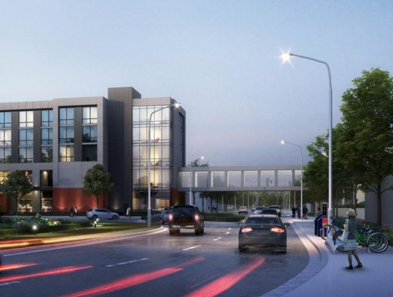 Mason City's skywalk bridge set by Henkel Construction - NorthIowaToday.com