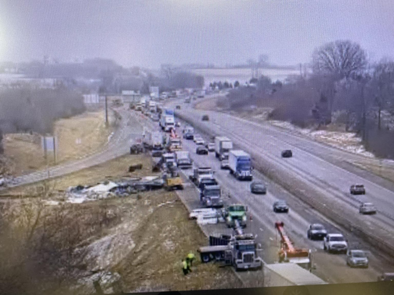 16-vehicle pileup claims two lives on Iowa Interstate highway ...