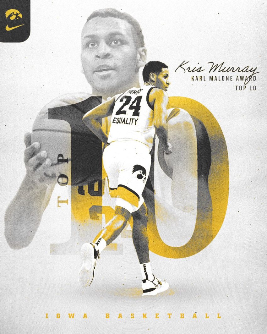 Iowa Hawkeye Kris Murray selected by Portland Trailblazers in NBA Draft ...