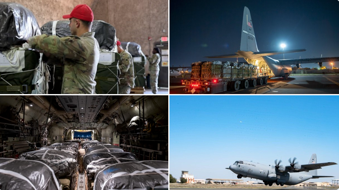U.S. and Jordan airdrop 38,000 meals to starving civilians in Gaza ...