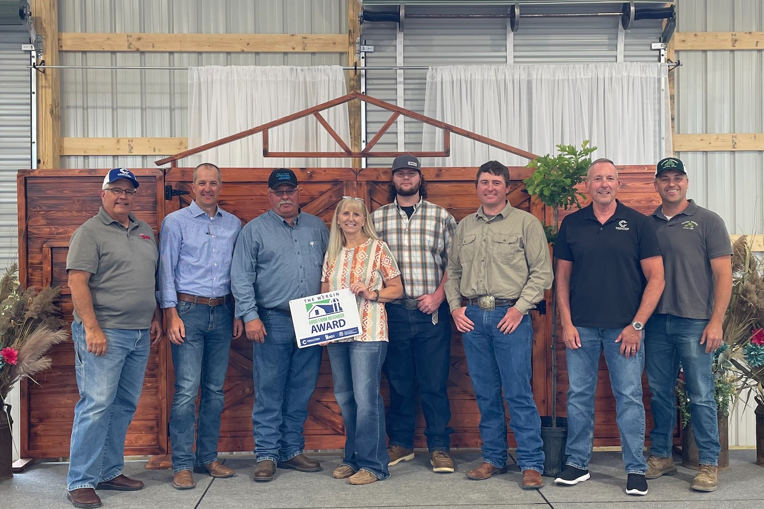 Iowa Ag Secretary Naig presents Brinegar family with the Wergin Good ...