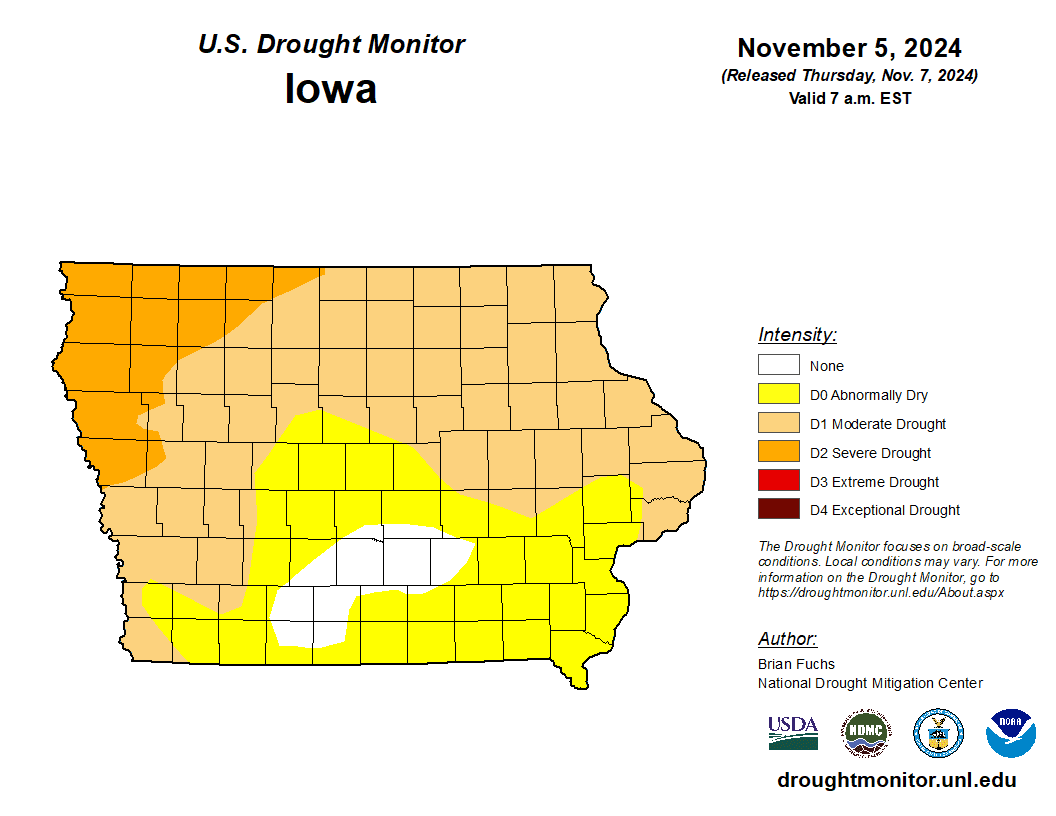A "very dry October" in Iowa concludes with some beneficial rainfall ...