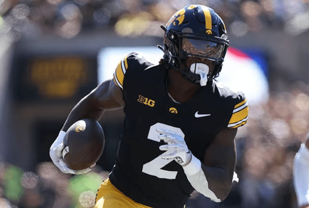 College Football: Iowa all-time great running back Kaleb Johnson ...