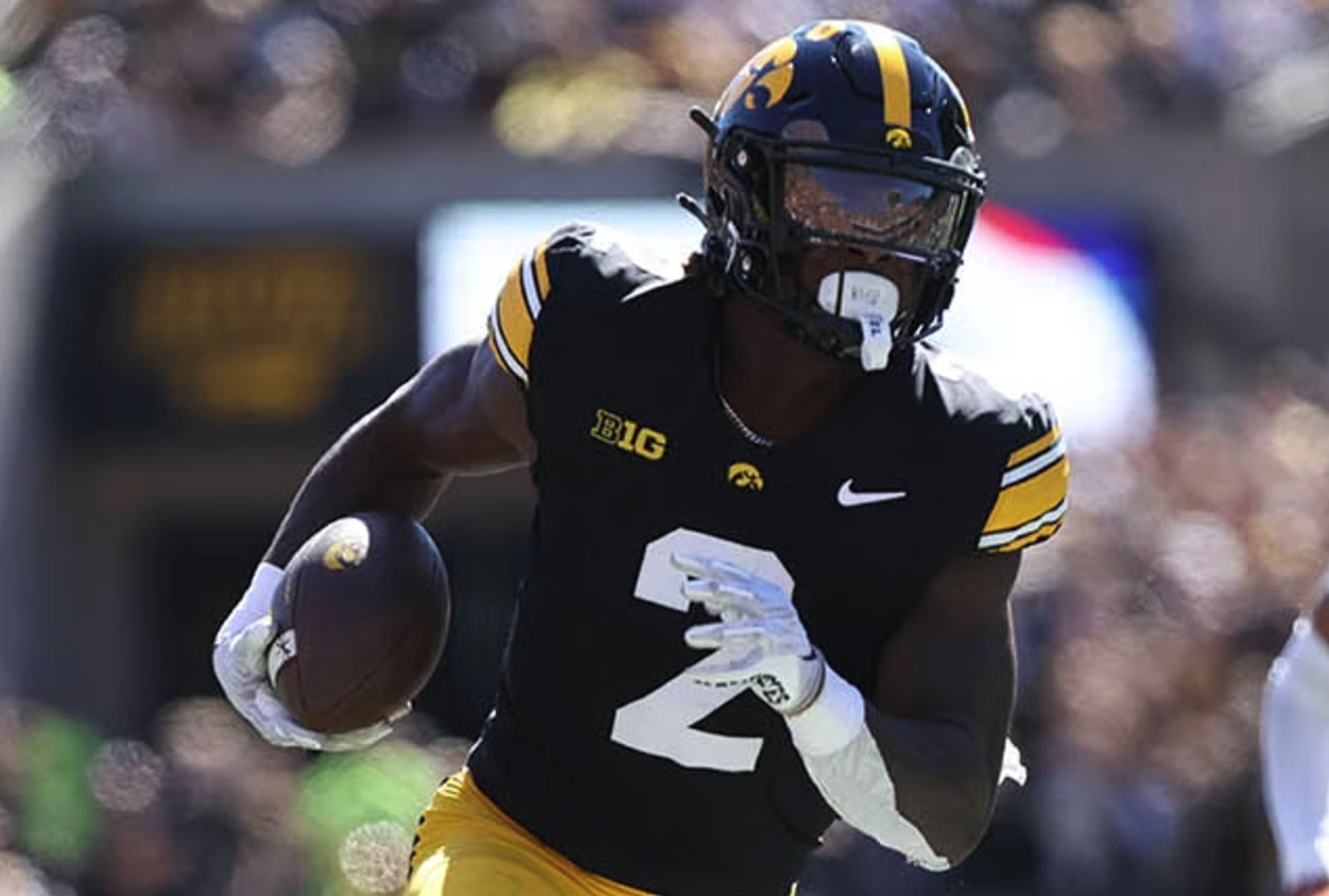 College Football: Iowa all-time great running back Kaleb Johnson ...