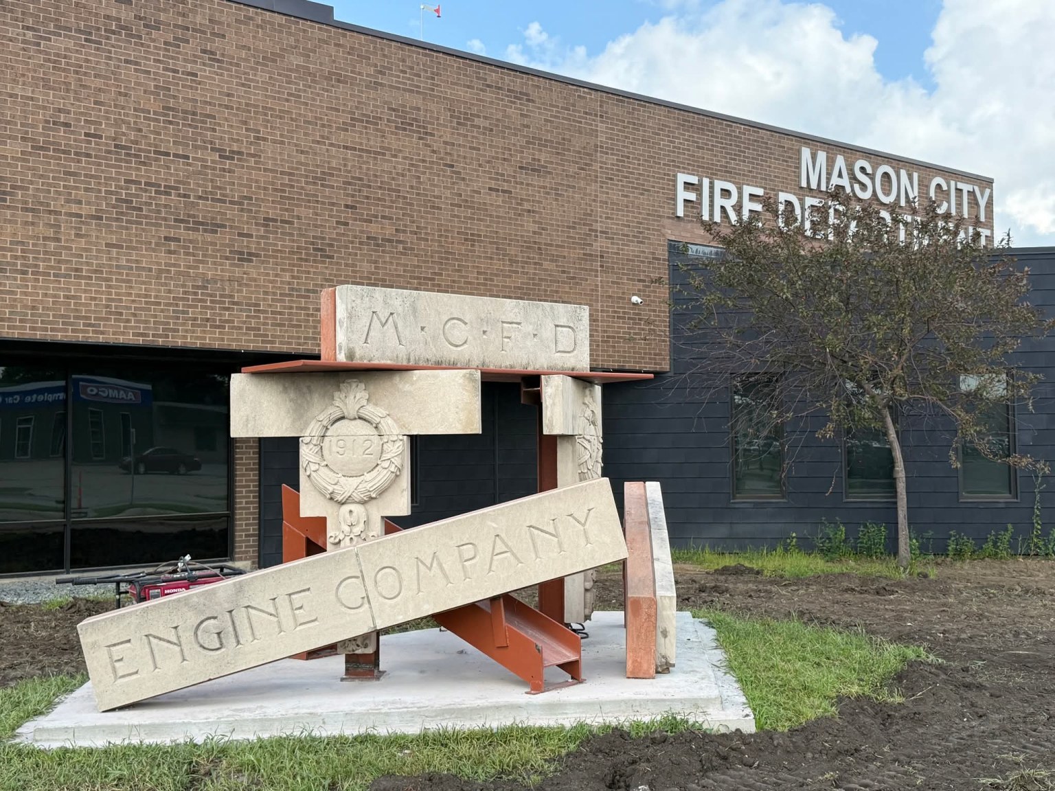 Re Assembled Mason City Fire Department Sculpture Called A Meaningful