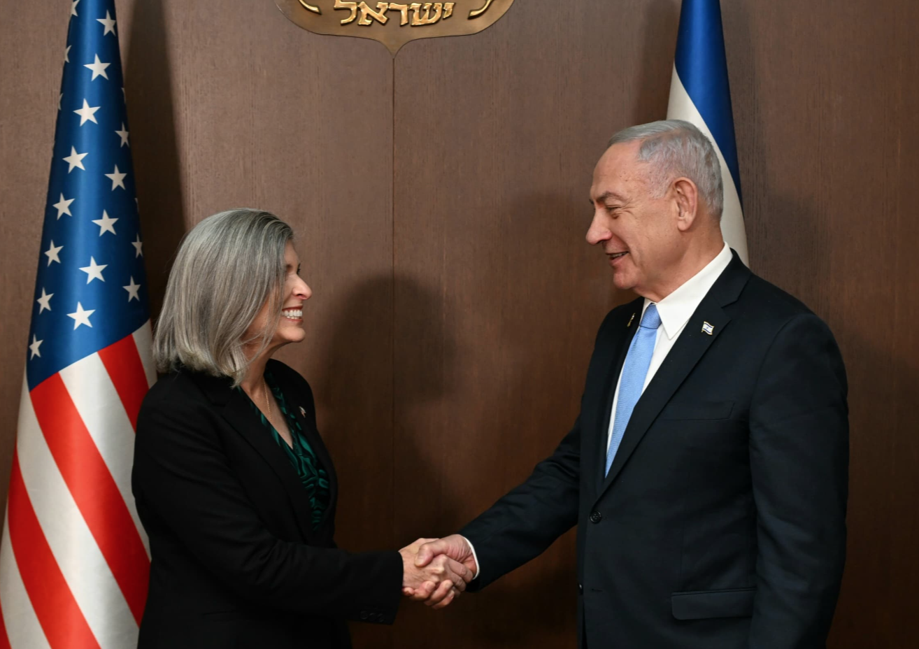 Iowa Senator Joni Ernst meets with Israel President Benjamin Netanyahu ...