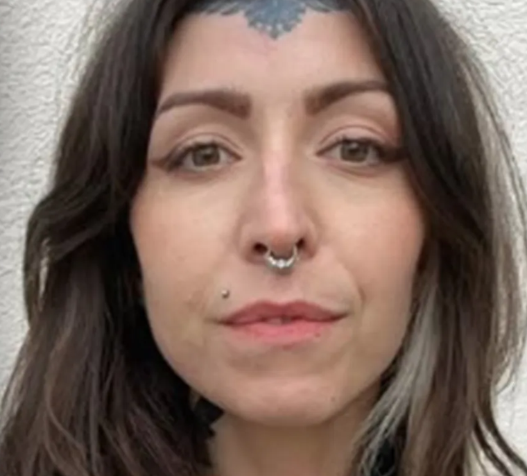 Face-tatted, septum-pierced woman celebrating demise of Charlie Kirk ...