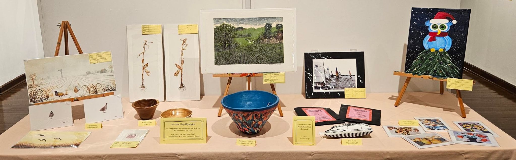 Selected artwork from the Museum Shop now featured in Mason City's ...